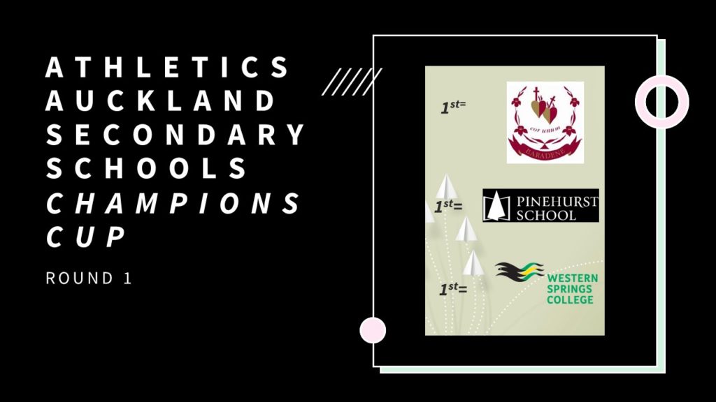 Athletics Auckland School Challenge and Champions Cup 2020 – Round 1 ...